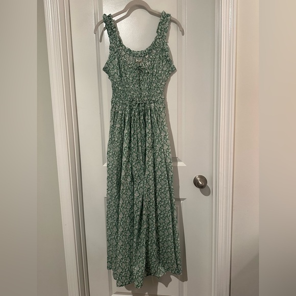 Doen | Dresses | Doen Emmaretta Dress In Peridot Tea Floral | Poshmark